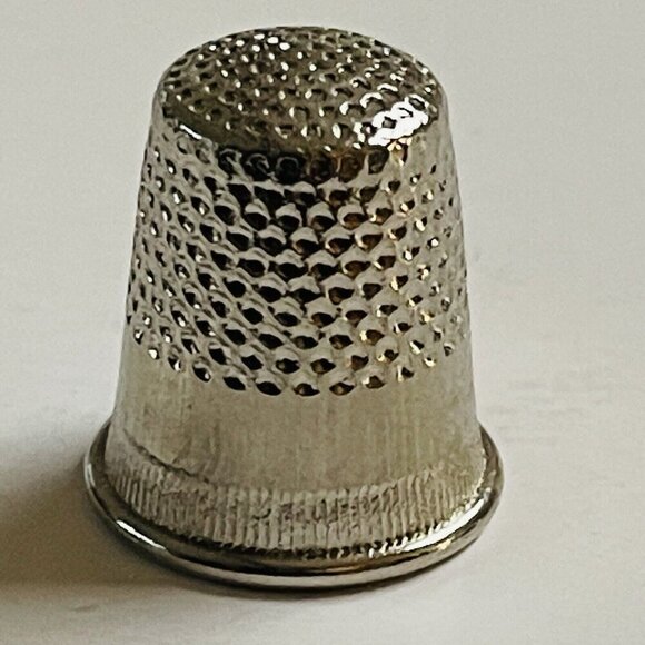 Office | Vintage Sewing Thimble No Size Silver Tone | Poshmark